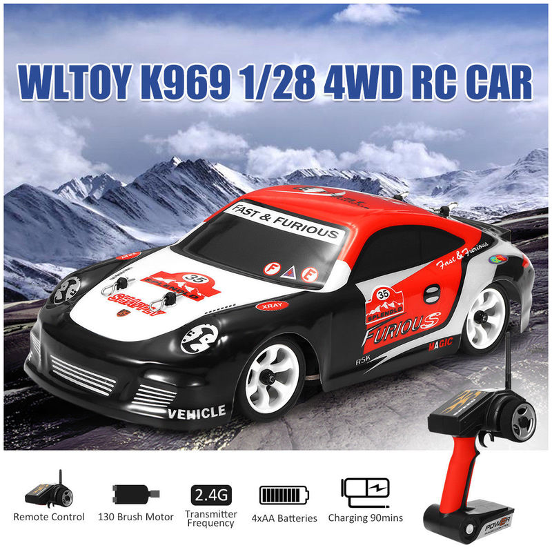 Wltoys K969/K989 1:28 RC Car 2.4G 4WD 30KM/H High Speed RTR RC Drift ...