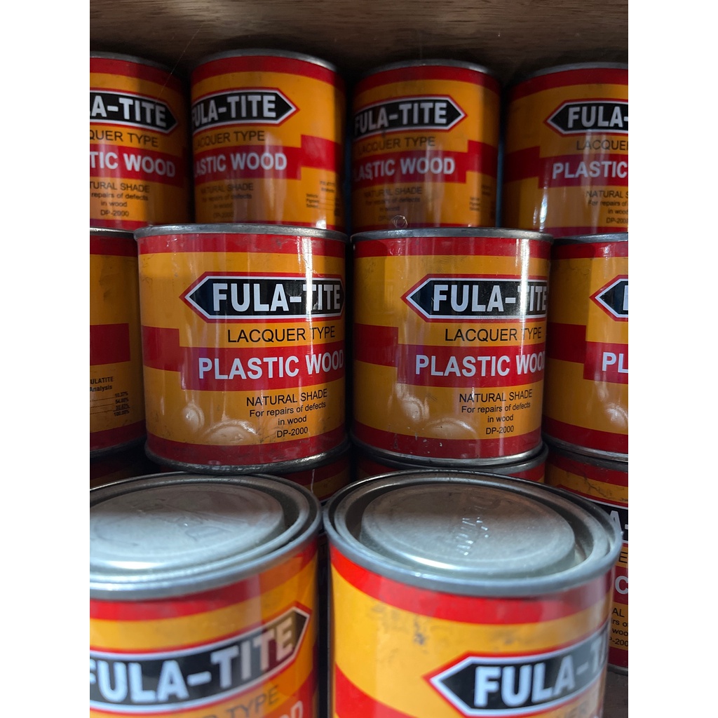 Fulatite Plastic Wood Natural Shade 1/4 liter Fula-tite Wood Putty ...