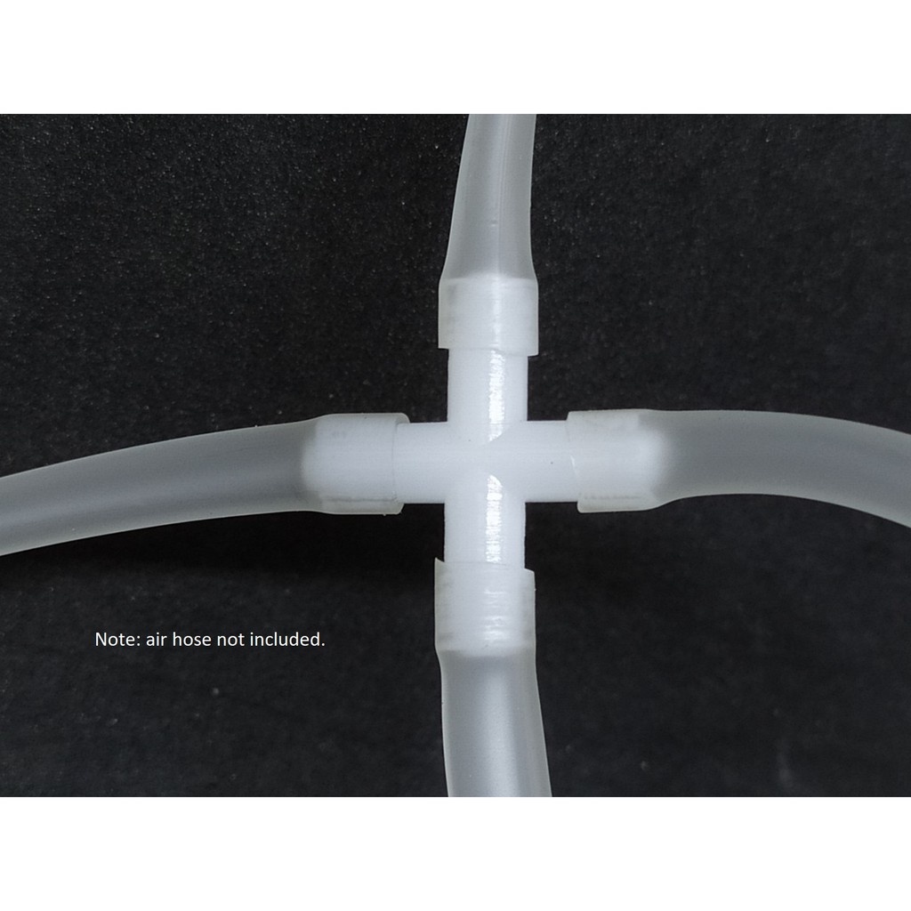 Plastic Cross Fitting For Silicone Air Hose Splitter Separator ...