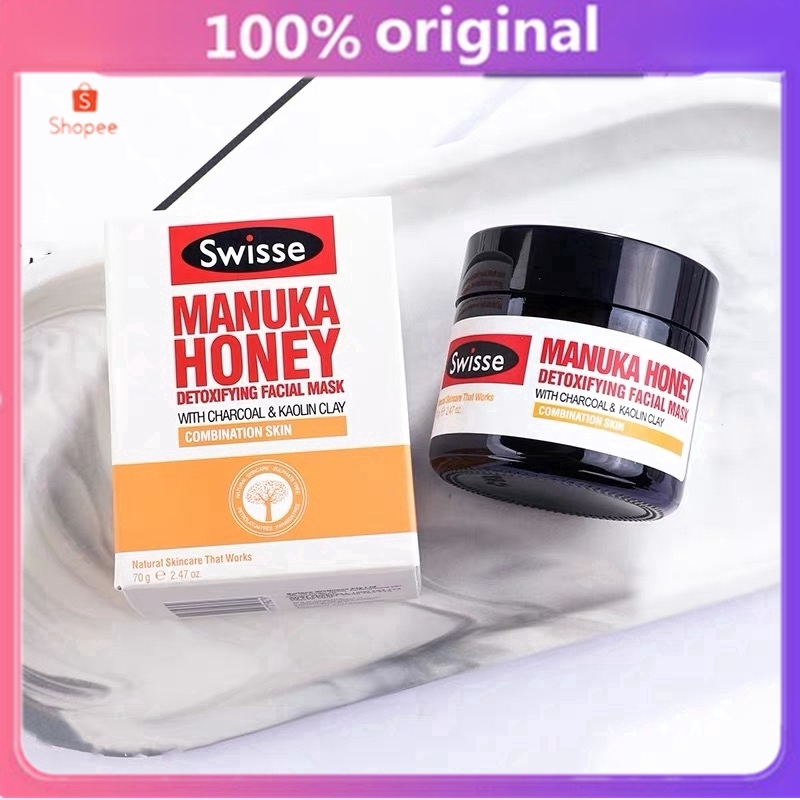 Swisse Manuka Honey Detoxifying Facial Mask With Charcoal And Kaolin Clay