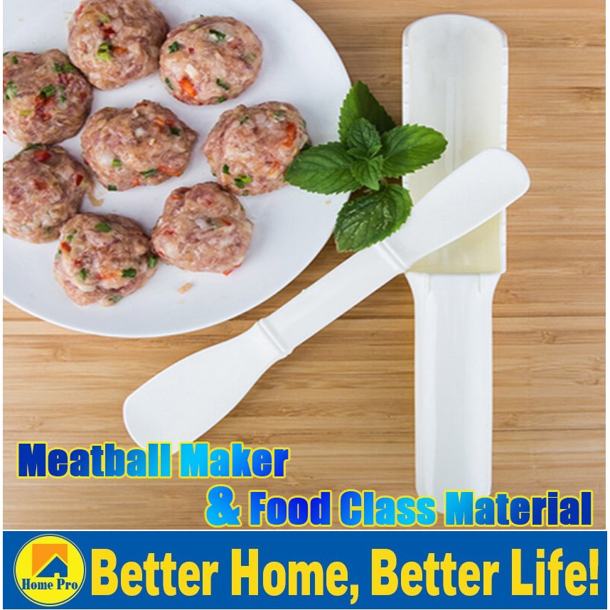 Plastic Dual-head Meat Ball Maker With Spatula Beef Fish Meat Stuffing ...
