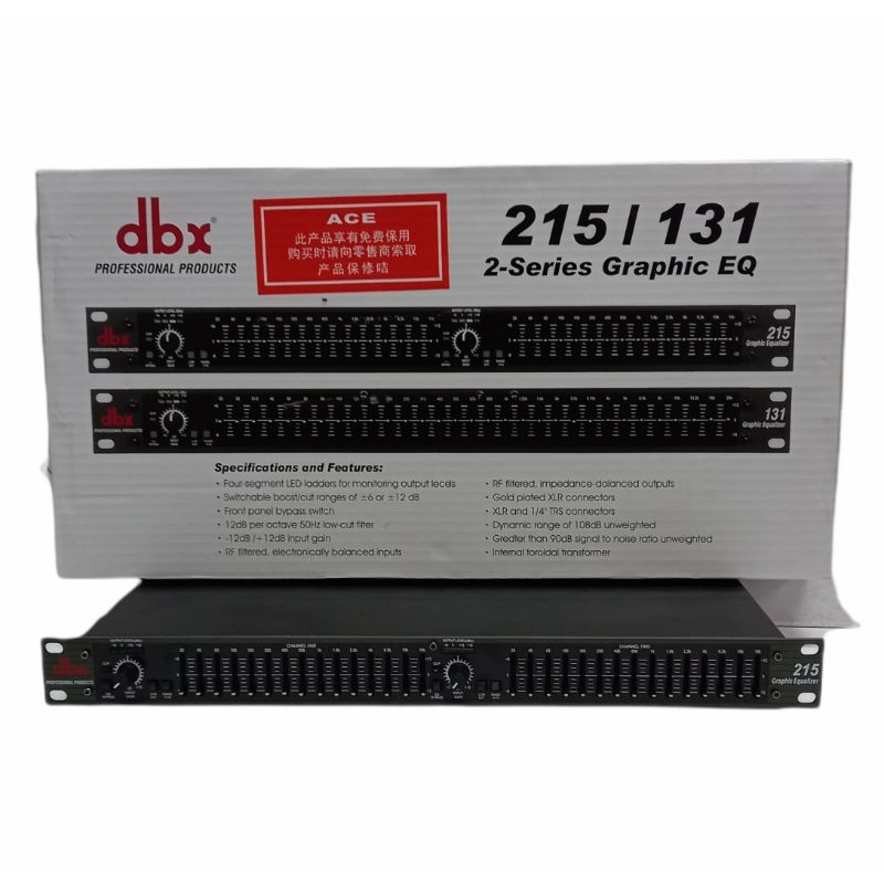 DBX EQUALIZER 215/131 2-SERIES GRAPHIC EQ. | Shopee Philippines