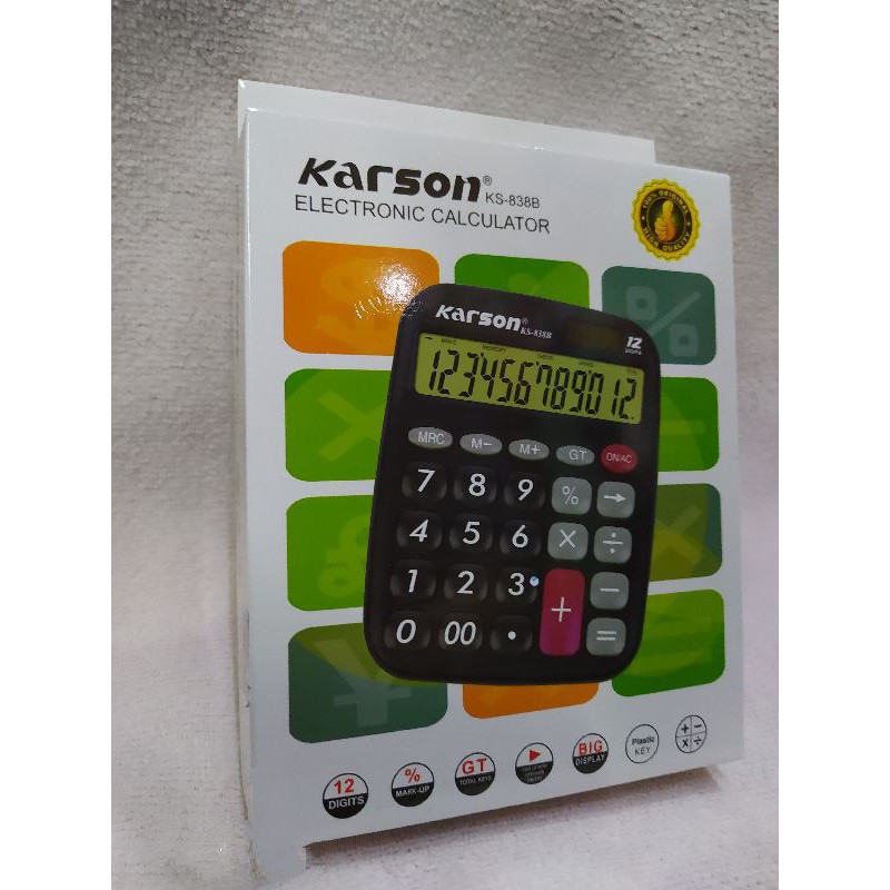 KARSON ELECTRONIC CALCULATOR ( KS-838B ) | Shopee Philippines