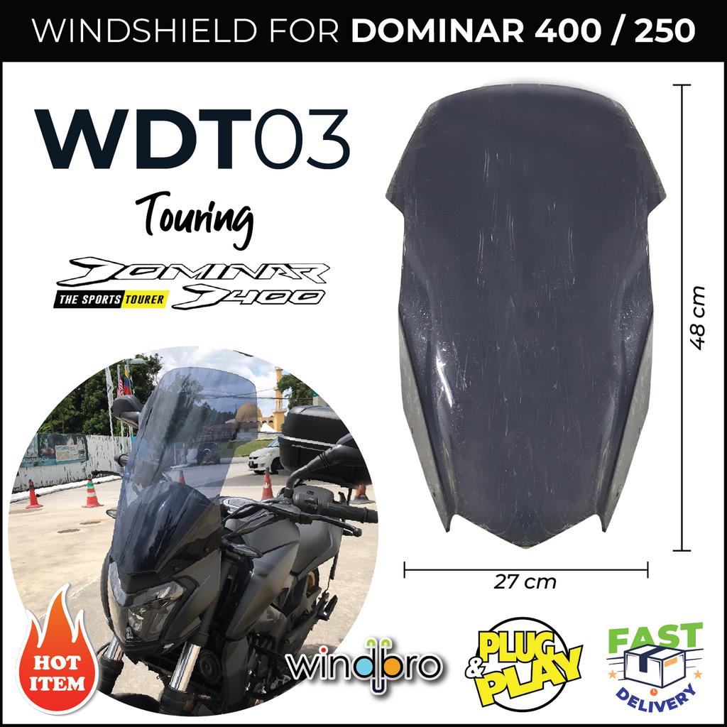 WDT03 - Windshield Visor Dominar 400 / 250 (All Model) | Shopee Philippines