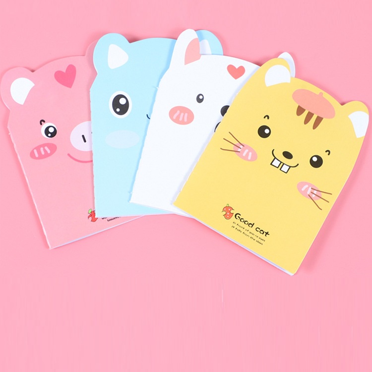 A6 animal-shaped notebook with 20 pages and many cute pictures | Shopee ...