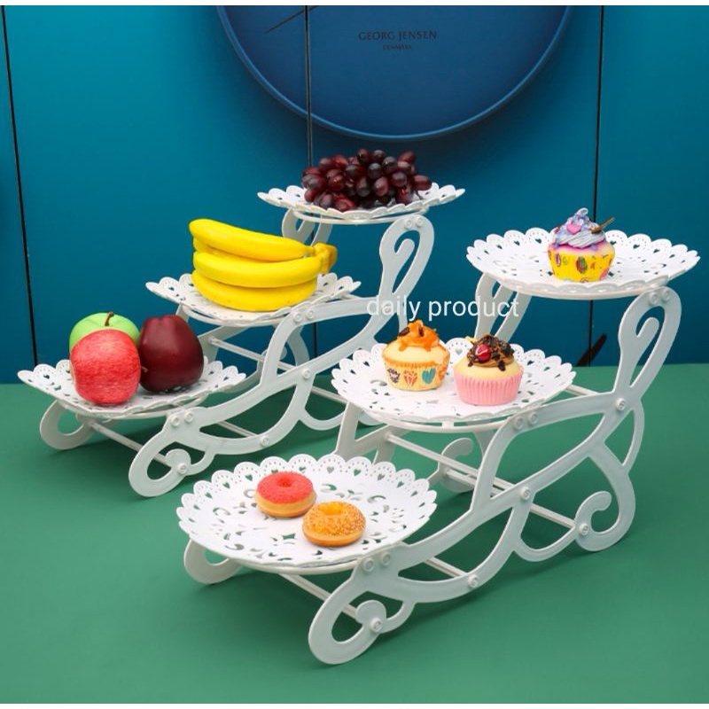 2/3 Layer Fruit Dessert Display Stand Birthday Party Dessert Fruit ...