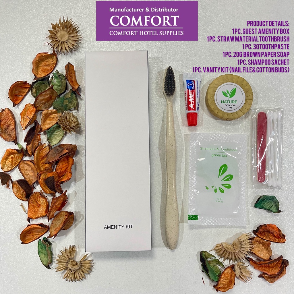Comfort Hotel Supplies 20pcs Eco Friendly Guest Amenity Kit in Box ...