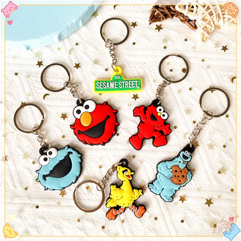 S.esame S.treet - Elmo / Cookie Monster / Big Bird Keychains 1Pc ...