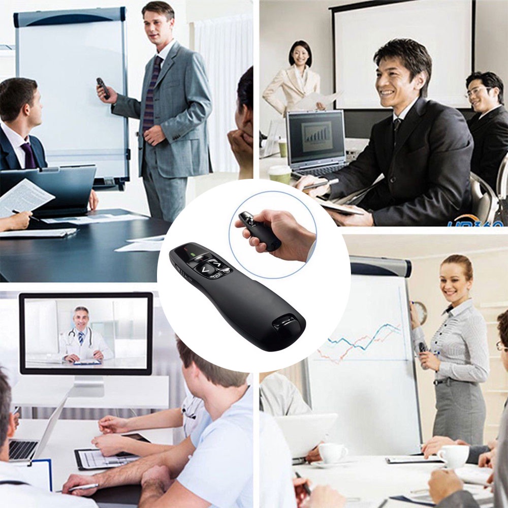 R400 2.4Ghz USB Wireless Presentation Pointer PPT Remote Control ...