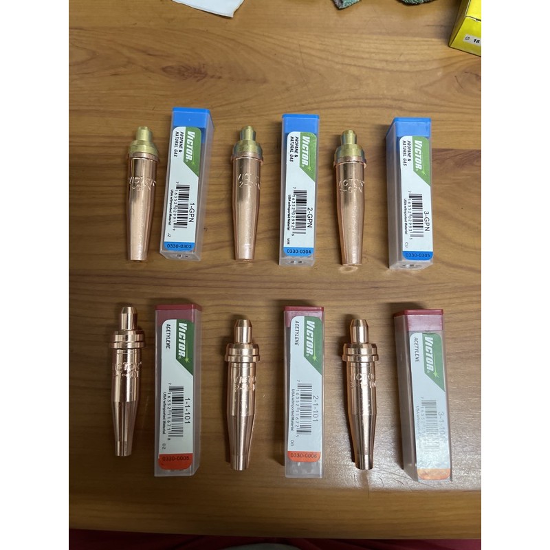 Victor brand Original Cutting tip for LPG/GPN and Acetylene #1,#2,#3 ...