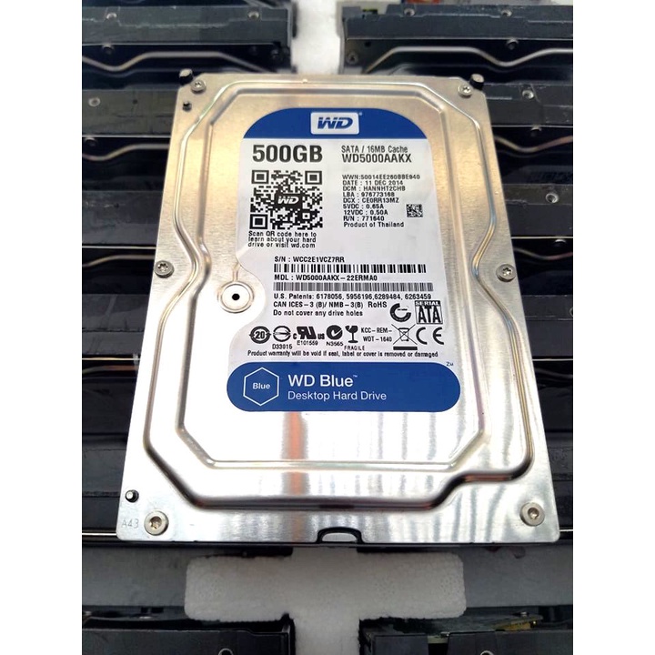 500GB WESTERN DIGITAL BLUE 3.5" SATA INTERNAL HDD 100%HEALTH AND ...