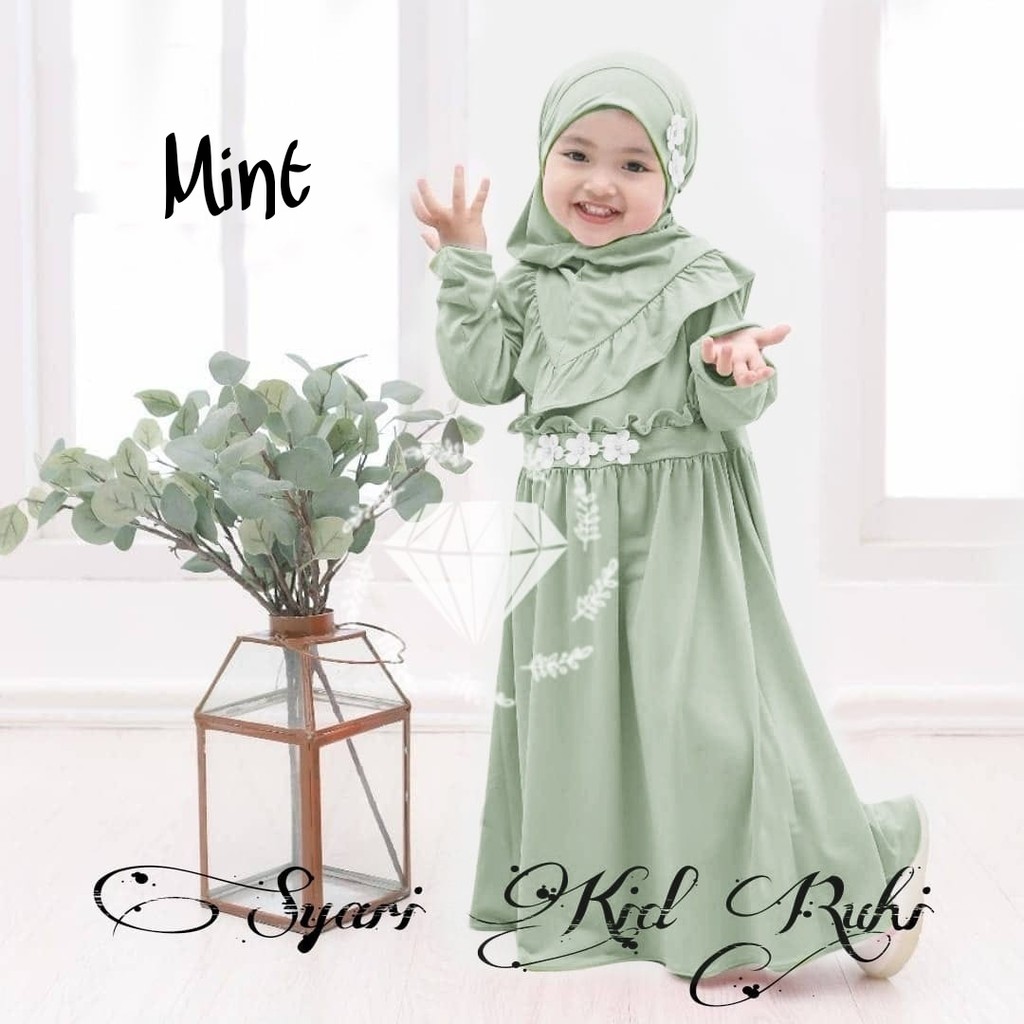Listy Hijab Kid Ijo Botol | Shopee Philippines
