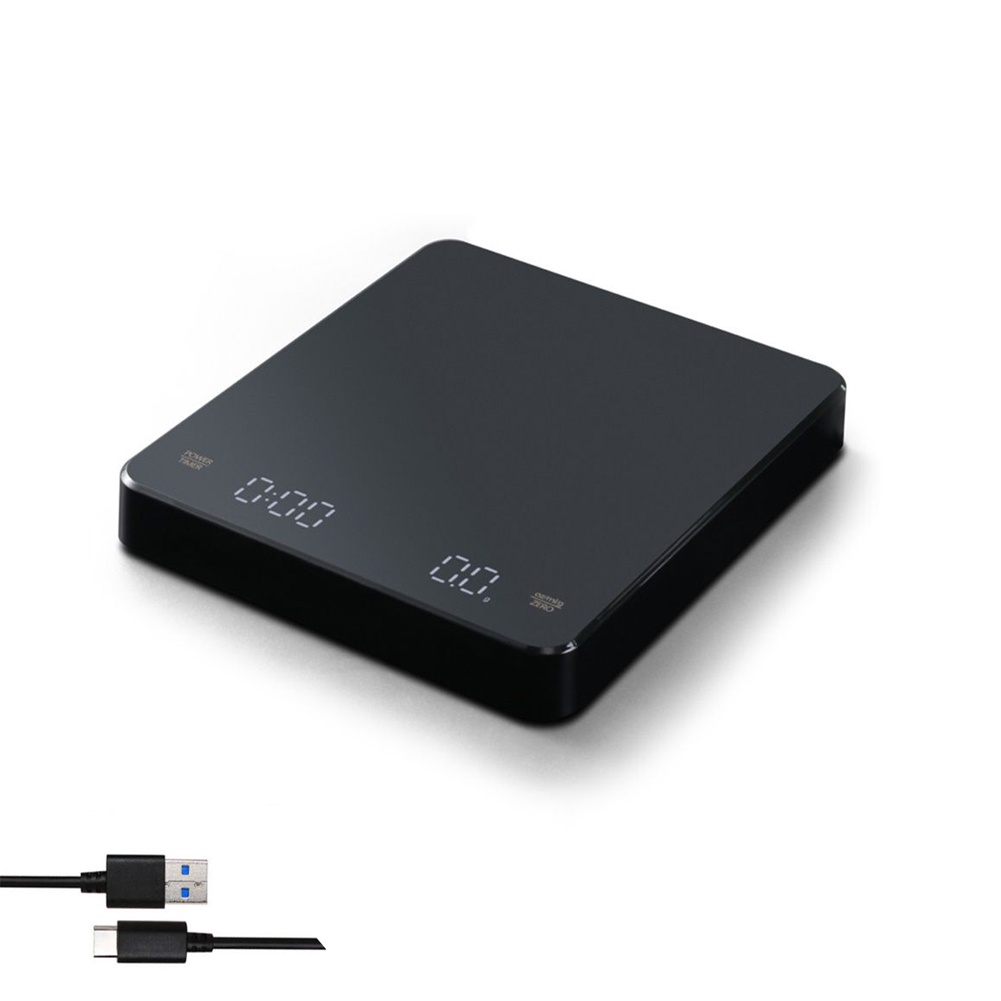 ⚡Ready Stock⚡Rechargeable Coffee Scale Auto Timer LED Display Kitchen ...