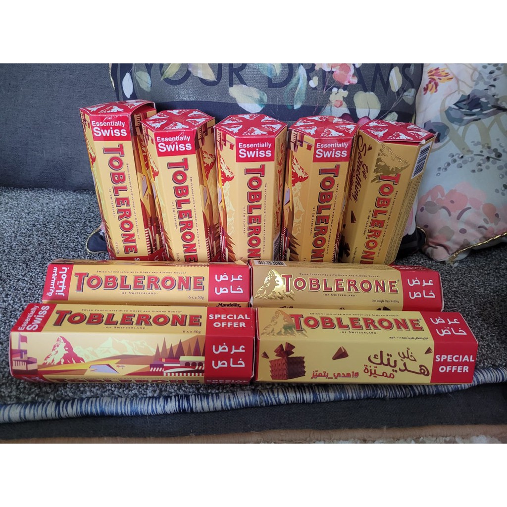 Toblerone Chocolate 50g X 6 | Shopee Philippines