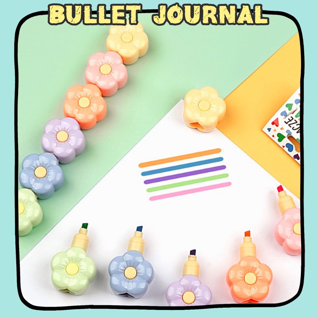Lovely Flower Shape 5in1 Marker but061 ccamzone | Shopee Philippines