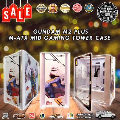 Casing Case PC Gundam DT M2 Plus M-ATX MID Tower Gaming Case PC ...