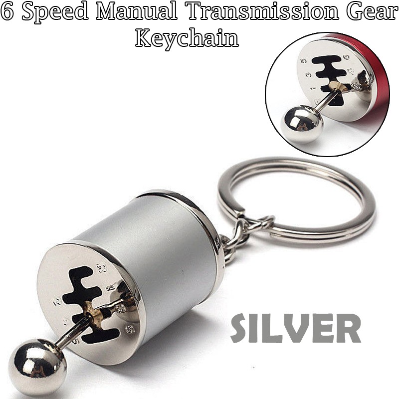 6 Speed Manual Transmission Gear Keychain Lever Metal Key Rinf Metal ...