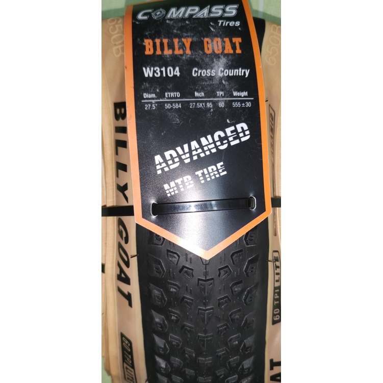 COMPASS Bicycle Folding Tire MTB Skin Wall Tire 26 27.5 29 | Shopee ...