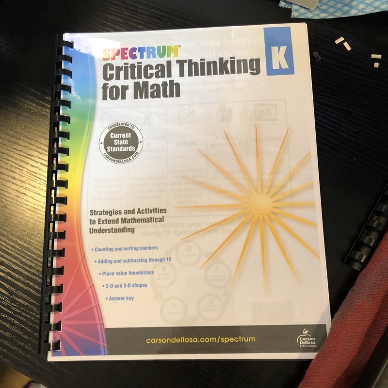 Spectrum Workbooks Critical Math Kindergarten to Grade 2 | Reading ...