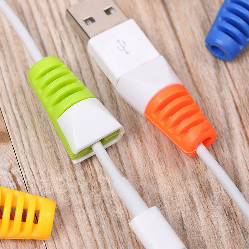 Soft Cable Winder Protector Data Line Protective Case For iPhone ...
