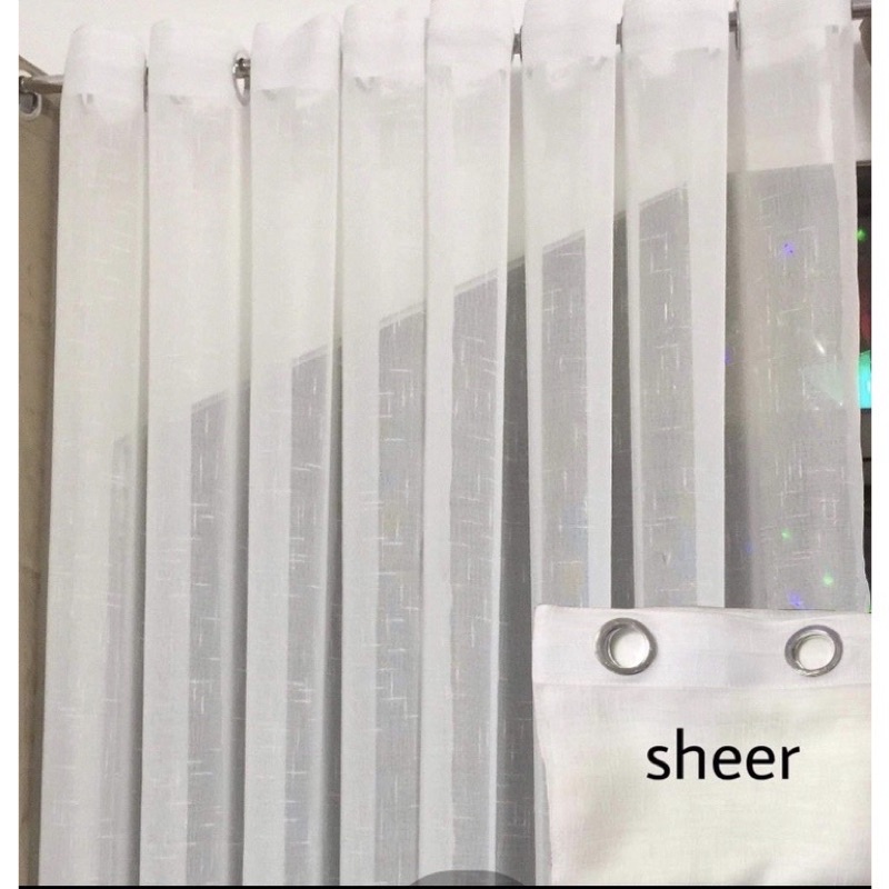 6FT 7FT Blackout Curtain per piece (Ready Made Curtain) | Shopee ...