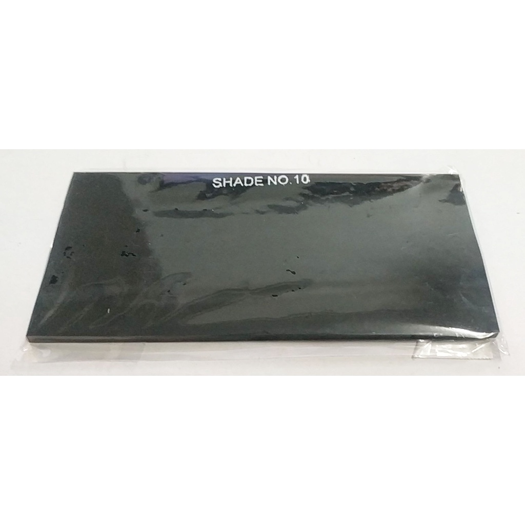 DARK GLASS FOR WELDING MASK NO. 10 ( 2.7MM X 2" X 4-1/4") MEISONS ...