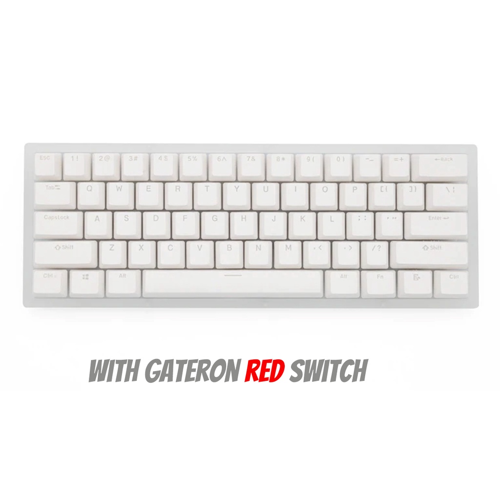 WOMIER 61 KEY K61 MECHANICAL KEYBOARD 60% 60 PCB CASE HOT SWAPPABLE ...