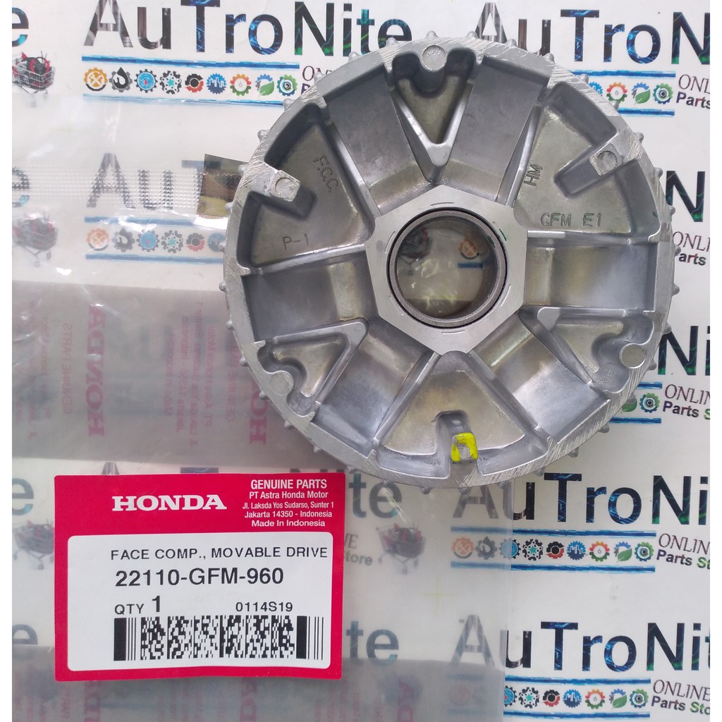 Home Pulley Roller Face Comp Movable Drive 22110-GFM-960 Ori Honda Beat ...