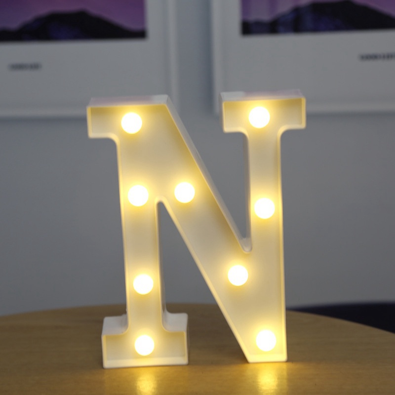 【Fast Delivery】A-Z 3d Letter LED Alphabet Decor Lamp Letter Light Party ...