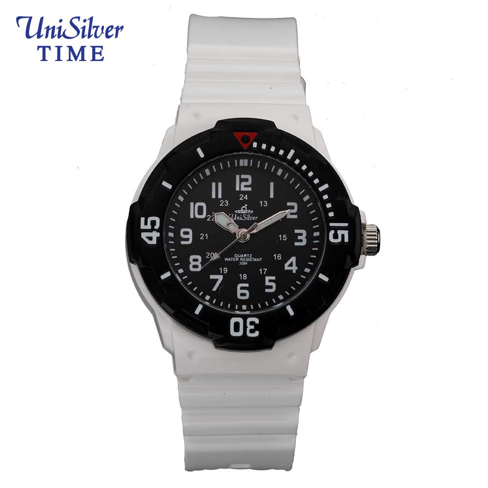 UniSilver TIME Women's White Analog Rubber Watch KW3909-2102 | Shopee ...