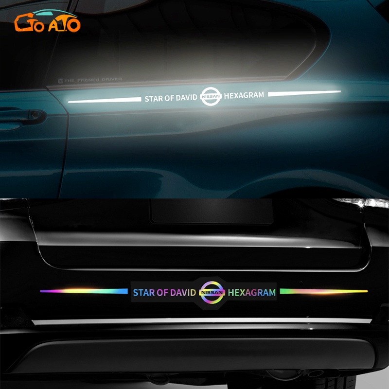 GTIOATO 65CM Car Sticker Colorful Laser Decoration Reflective ...