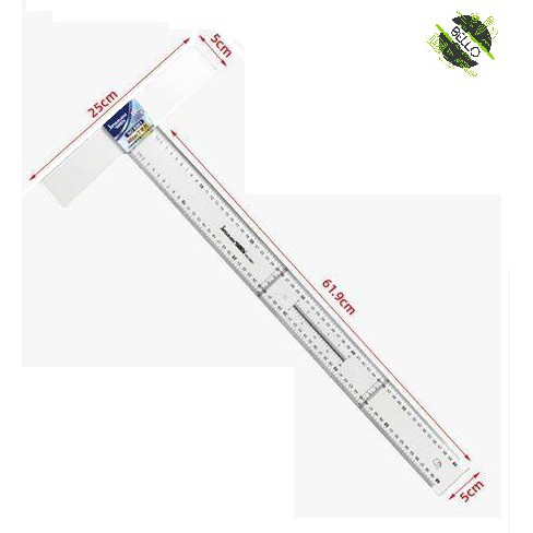 JInsihou Transparent Square T-Ruler 60cm | Shopee Philippines
