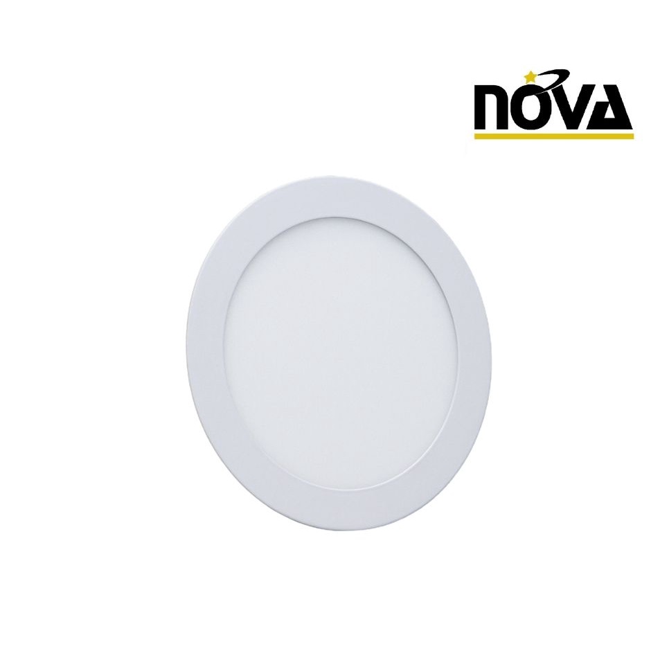 Nova LED Panel Downlight - Round White Rim 6w 9Daylight) | Shopee ...