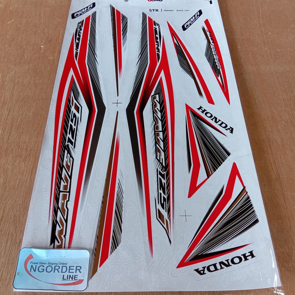 Striping Streeping Decal Dekal Sticker Emblem Logo Motorcycle Honda ...