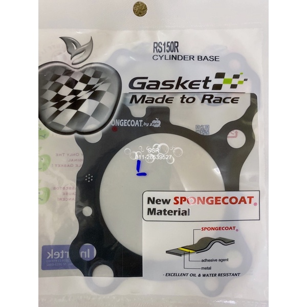 RS150 Apple Block Gasket/Head Gasket(Copper)62mm 63mm 65mm | Shopee ...