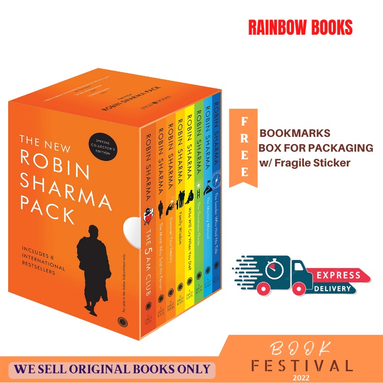 THE ROBIN SHARMA COLLECTION (8 Book Set ) Monk, 5AM Club, who will cry ...