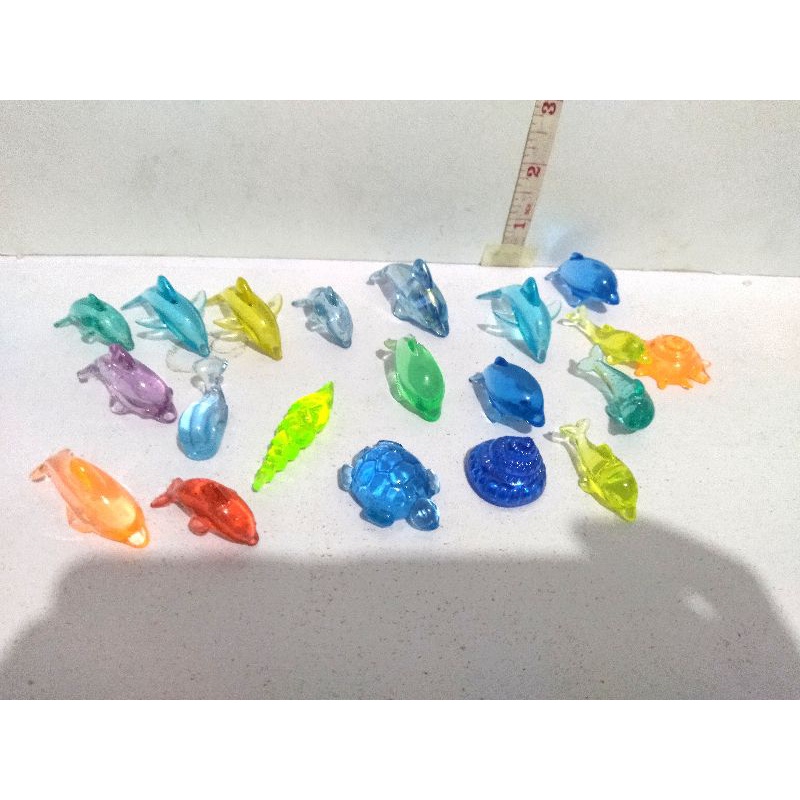 Preloved aquatic animals crystal gem toys | Shopee Philippines