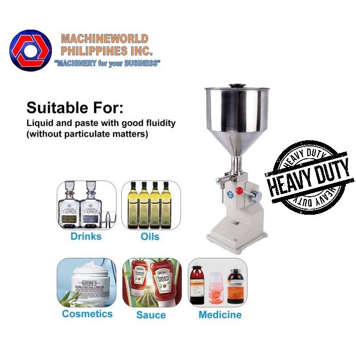 Manual Liquid Filling Machine 5ml to 50ml Paste Filling Cream Filling | Shopee Philippines