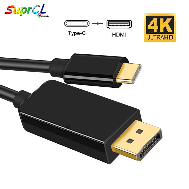 4K 60Hz Thunderbolt 3 USB C To Displayport 1.2 Type C to Displayport ...