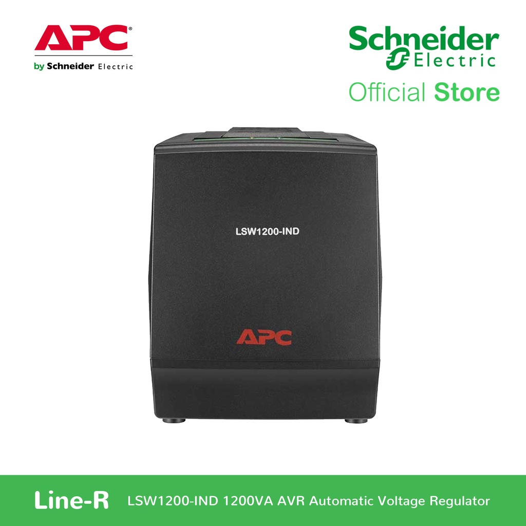 APC Line-R LSW1200-IND 1200VA AVR Automatic Voltage Regulator, 3 ...