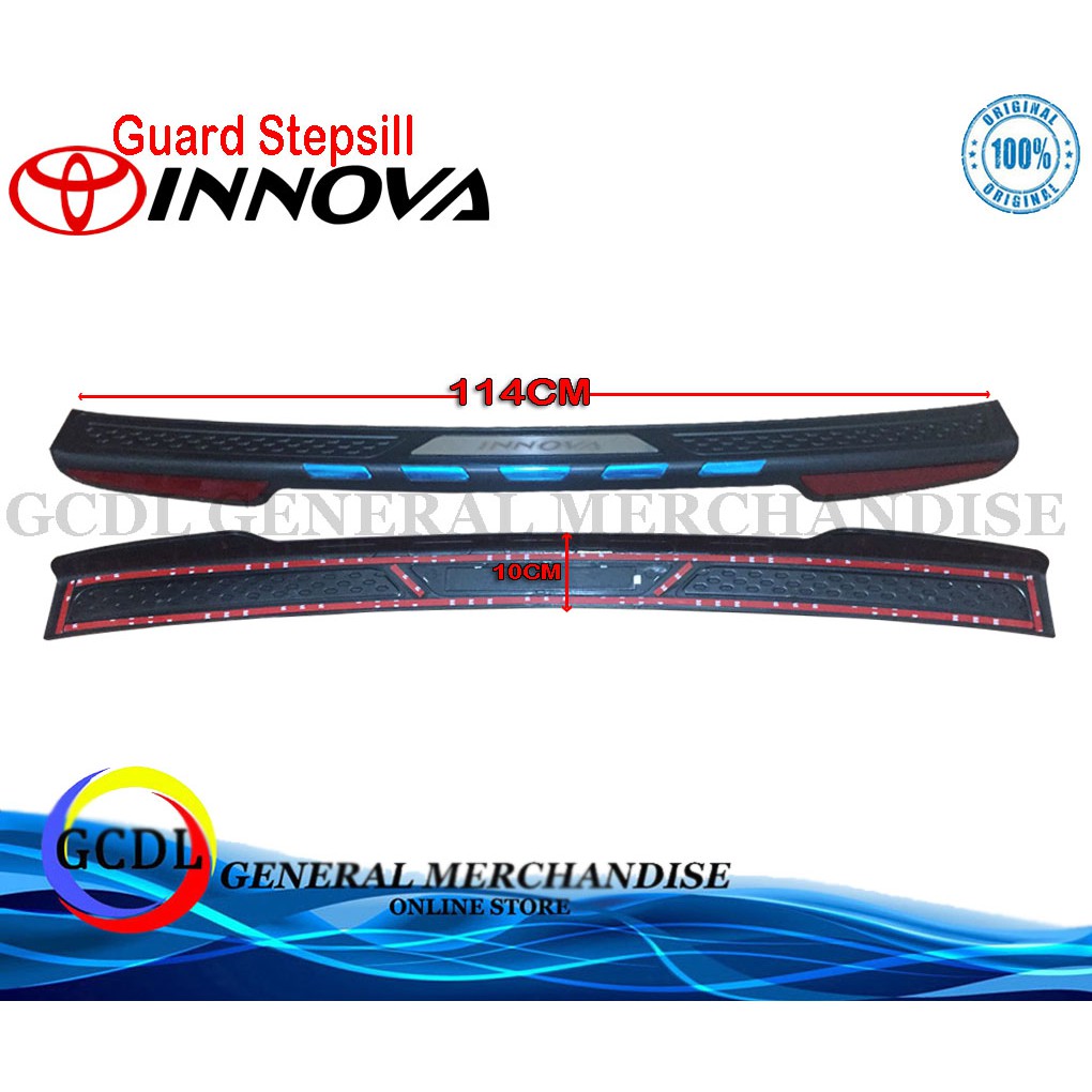 TOYOTA INNOVA 2016-2020 Rear Bumper Guard Protector Rear Bumper Step ...