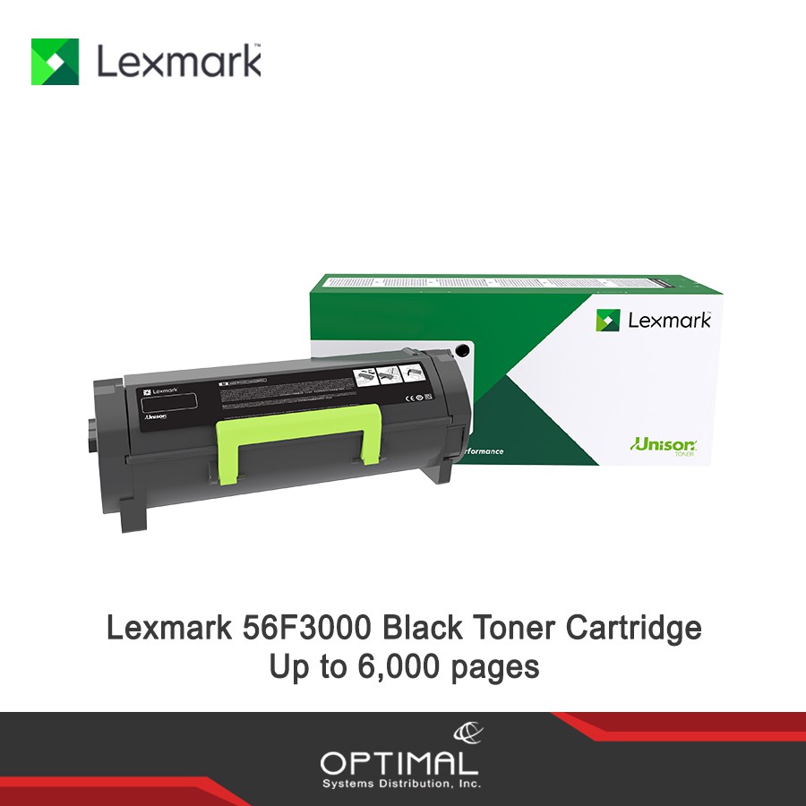 Lexmark 56F3000 Black Toner Cartridge - Up to 6,000 pages | Shopee ...