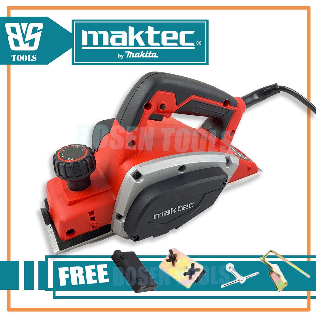 Maktec 580W MT191 82mm(3-1/4") Power Planer/ Wood Planer/ Electric ...