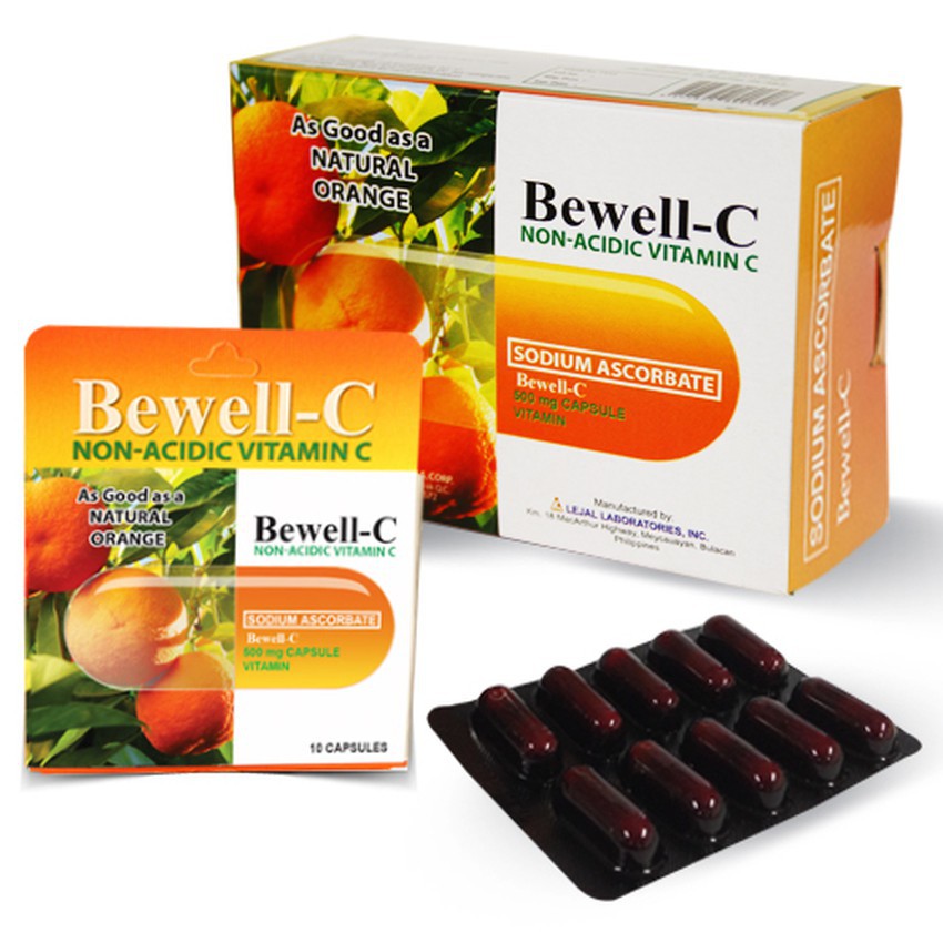 Bewell-C Non-Acidic Vitamin C Sodium Ascorbate 500mg | Shopee Philippines