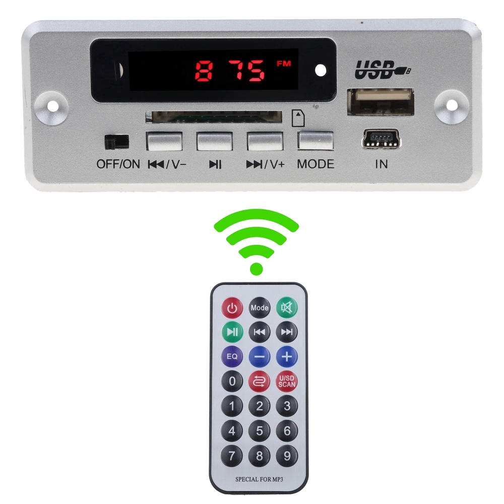 Wireless Bluetooth 5.0 MP3 Decoder Board Module MP3 Music Player Color ...