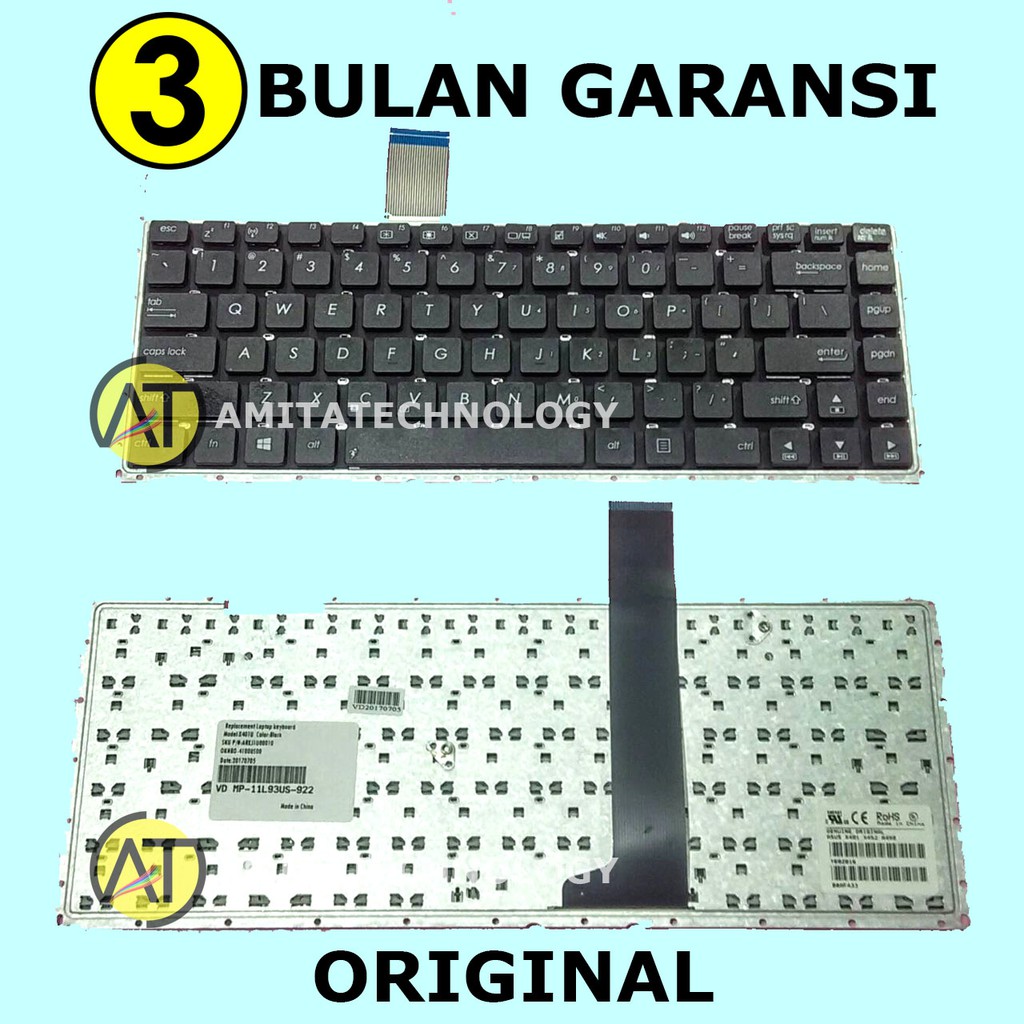 Original Laptop Keyboard Asus X452 X401 X401U X450 A450 A450C F401 ...