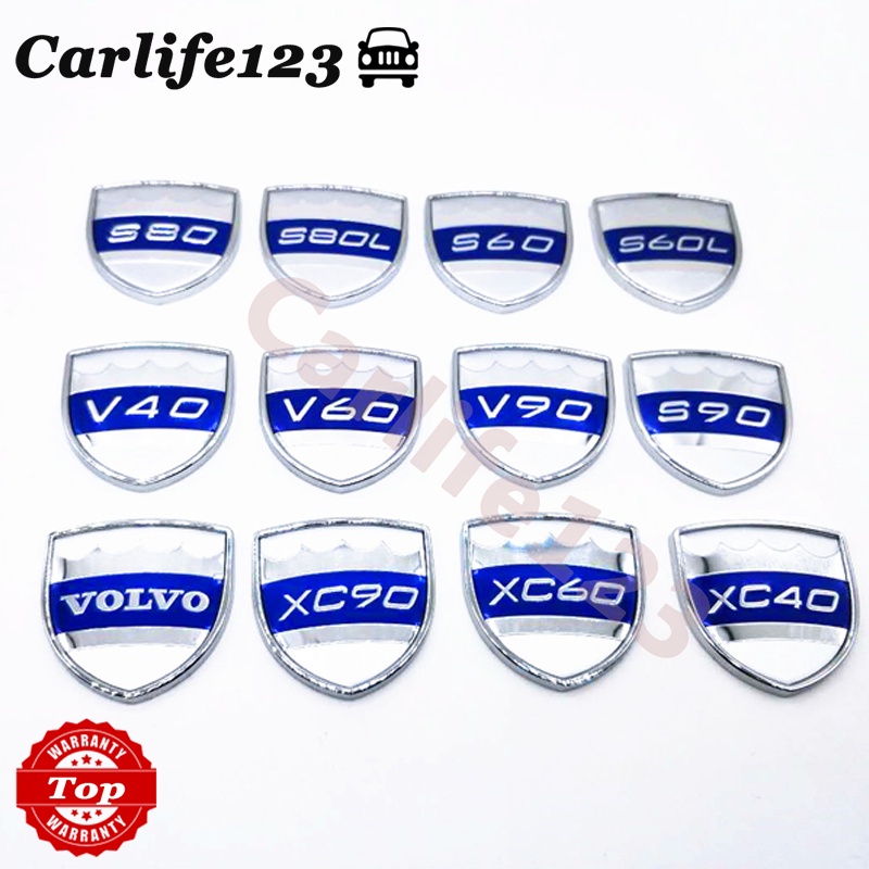 2pcs Volvo Emblem V40 V60 V90 XC60 XC90 S60 S80 S90 Logo Badge Fender ...
