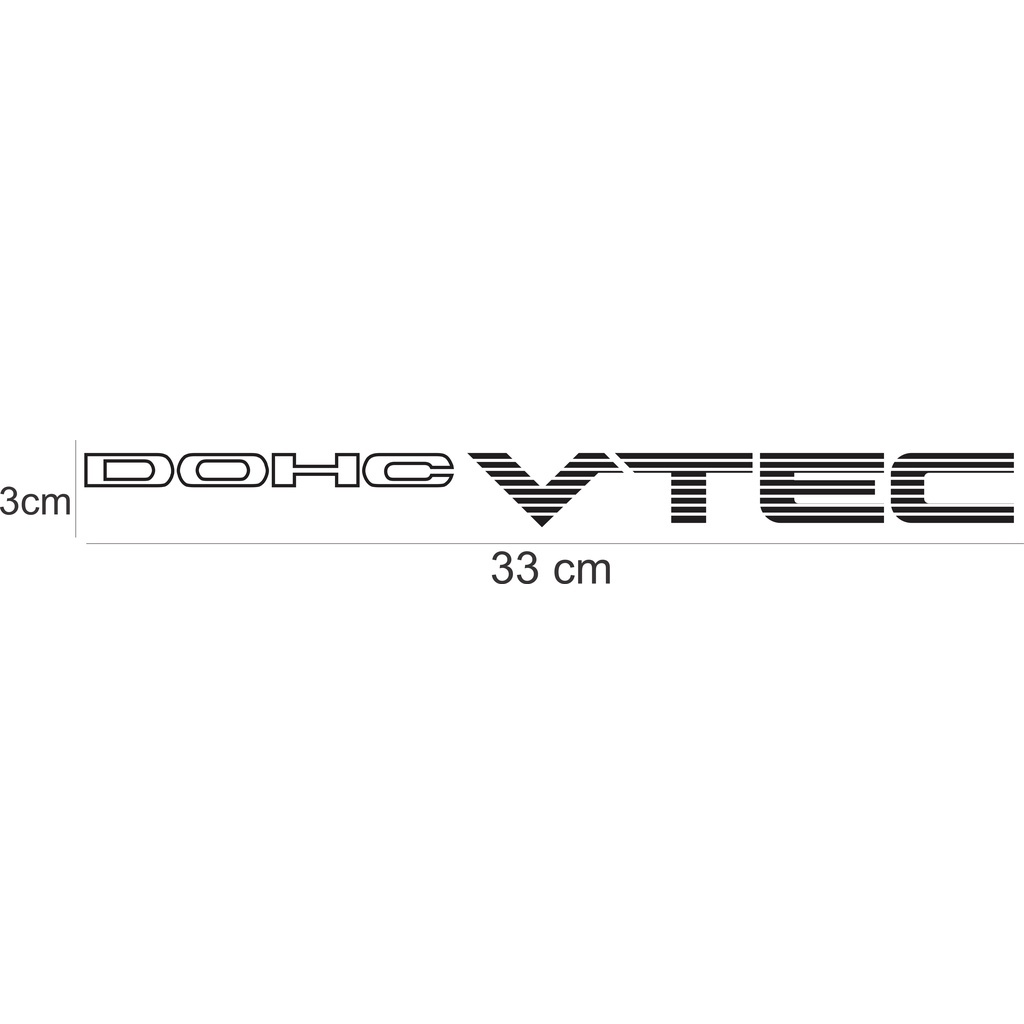 Honda I-VTEC DOHC Car Sticker - Car Decal Sticker | Shopee Philippines