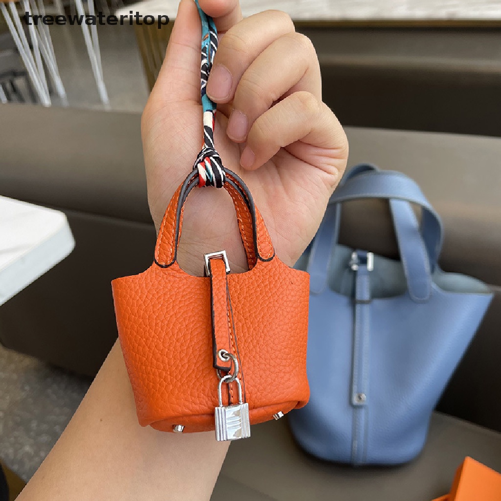 hot Mini Handbag Bucket Bag Headphone Storage Bag Keychain Pendant ...