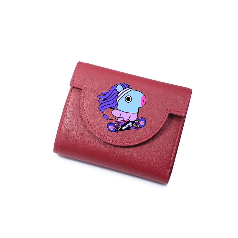 Korean BTS Wallet for Woman Cute Wallet for Men Short Wallet Card ...